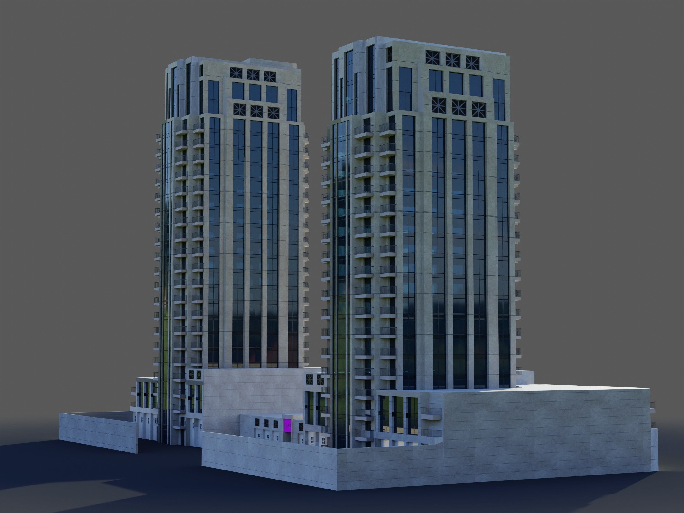 claren tower -Dubai 3D model | CGTrader