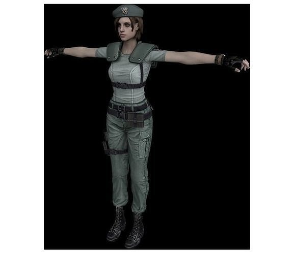jill stars 3D model rigged | CGTrader