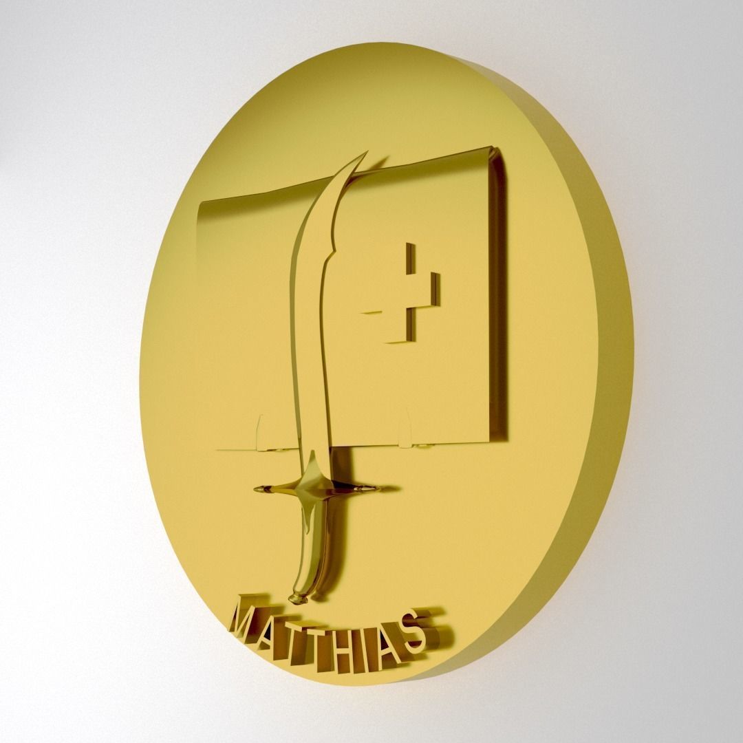 Symbols of the Apostles - MATTHIAS 3D model | CGTrader