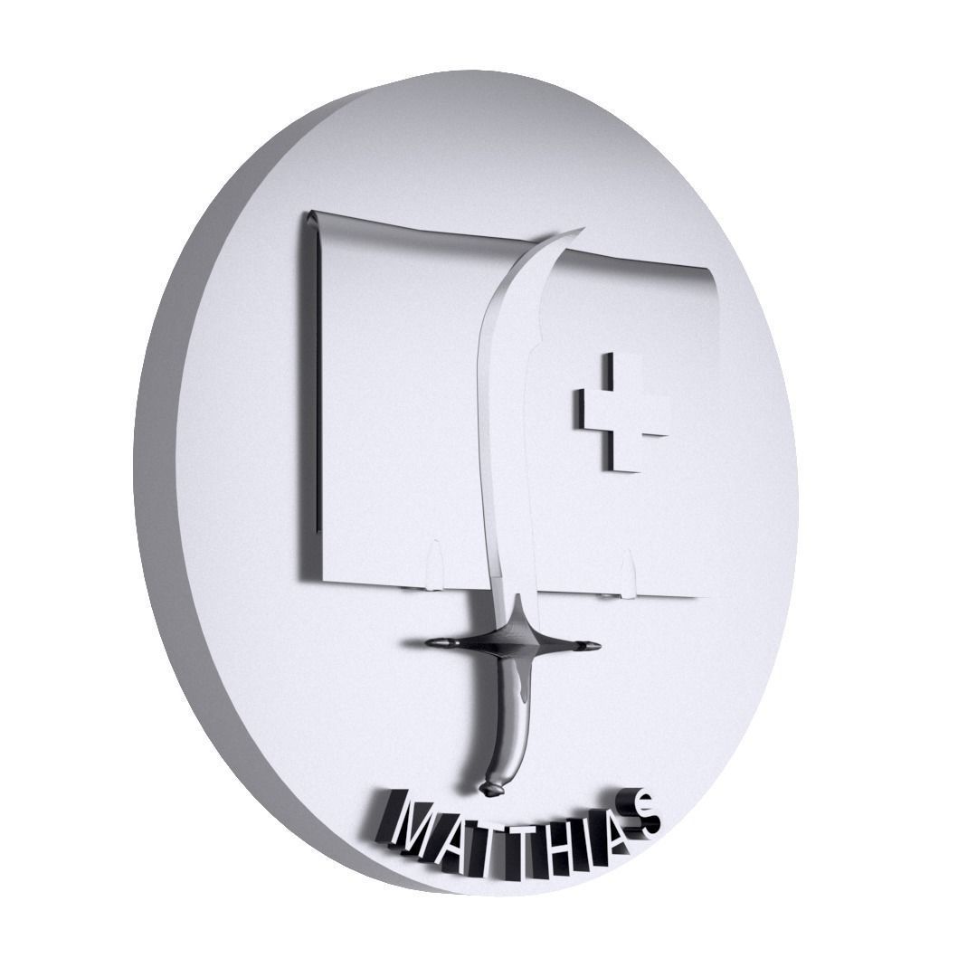 Symbols of the Apostles - MATTHIAS 3D model | CGTrader