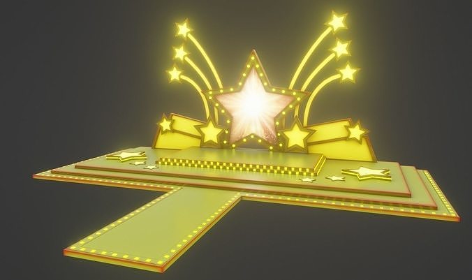 3D model Stage Star VR / AR / low-poly | CGTrader