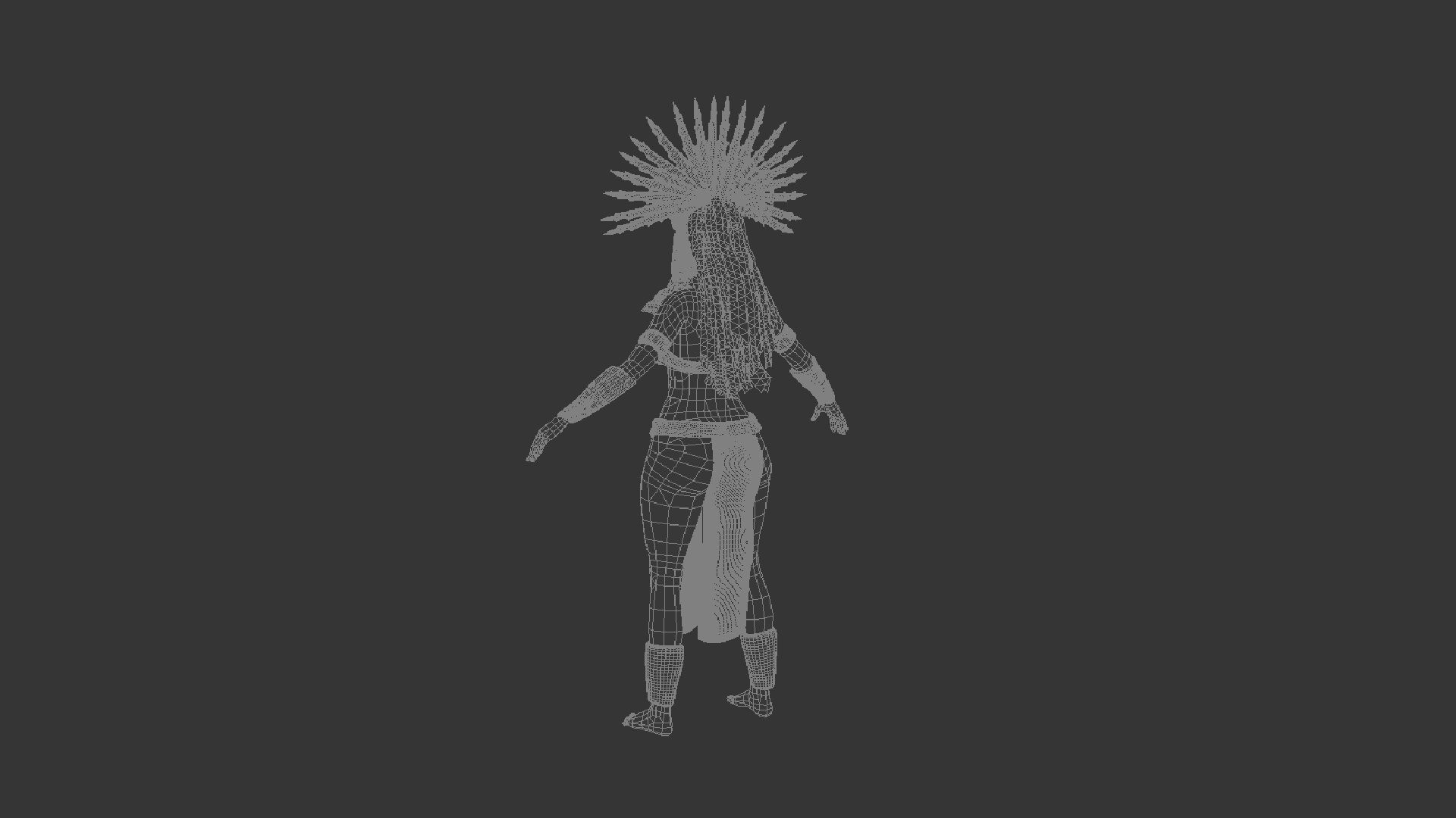 3D model Aztec Woman VR / AR / low-poly | CGTrader