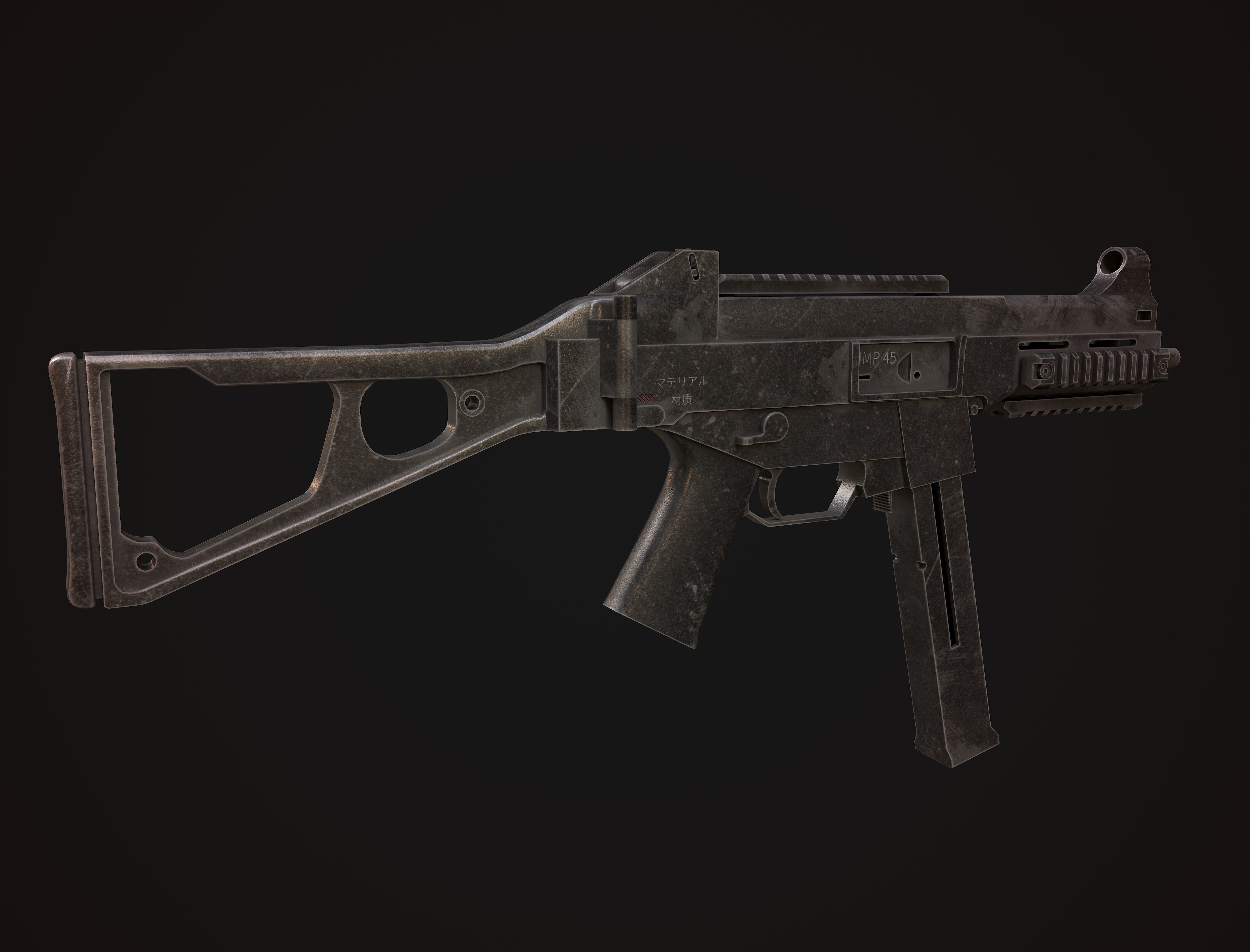 UMP - Model and Textures Low-poly 3D model 3D model | CGTrader