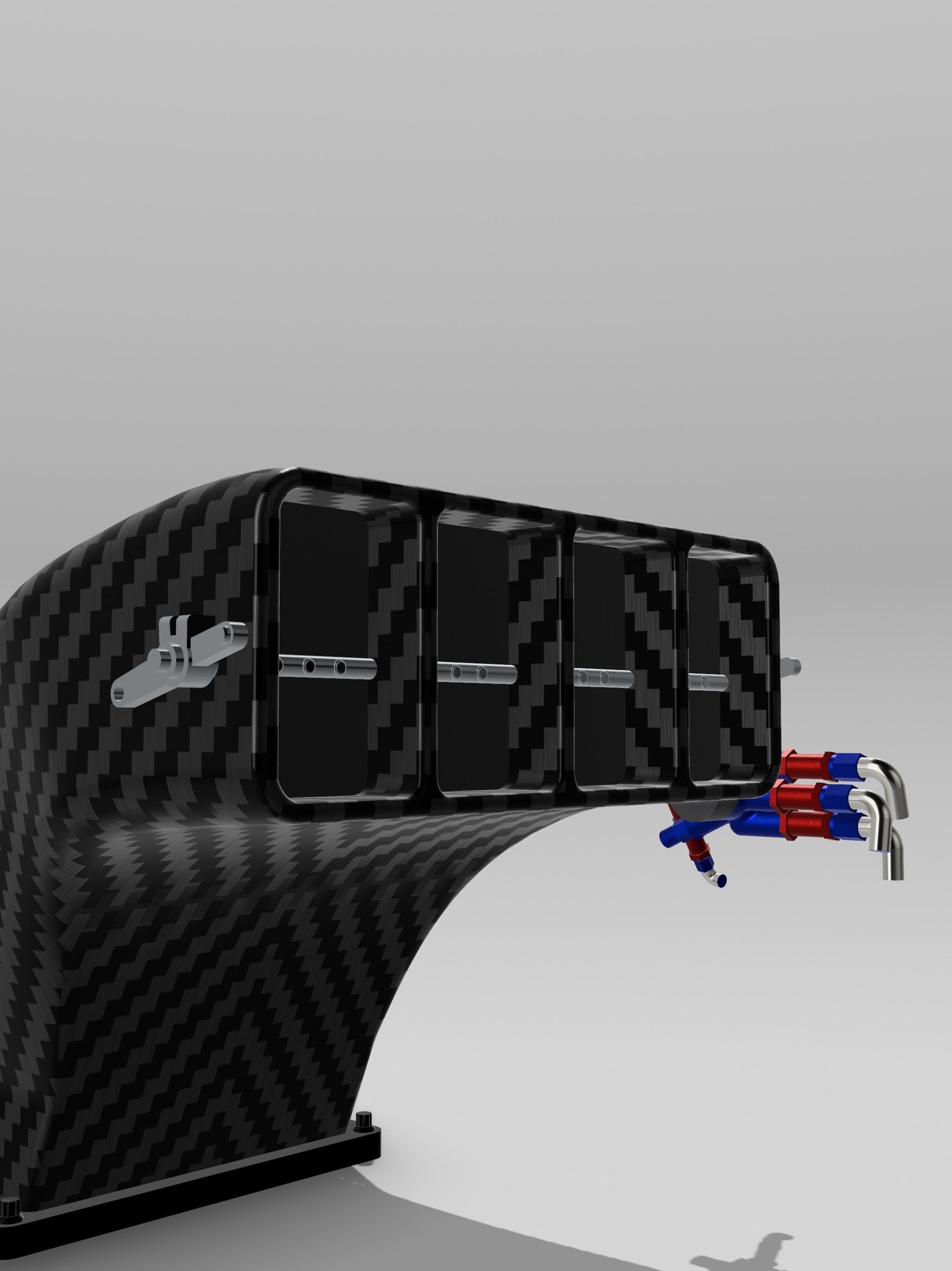 Pro Mod PSI Blower Hat N fuel meter 3D model 3D printable | CGTrader