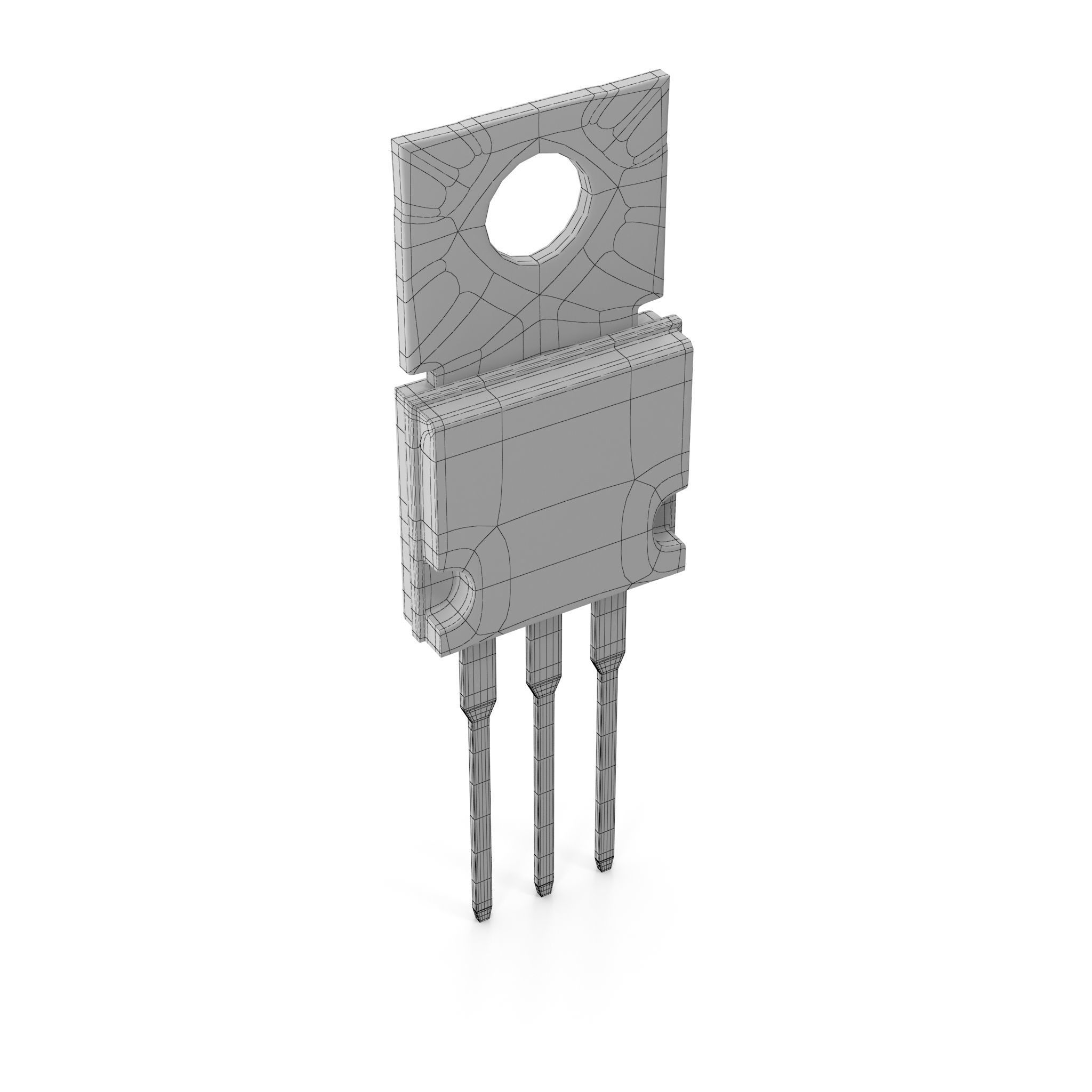 3D model Power Resistor VR / AR / low-poly | CGTrader