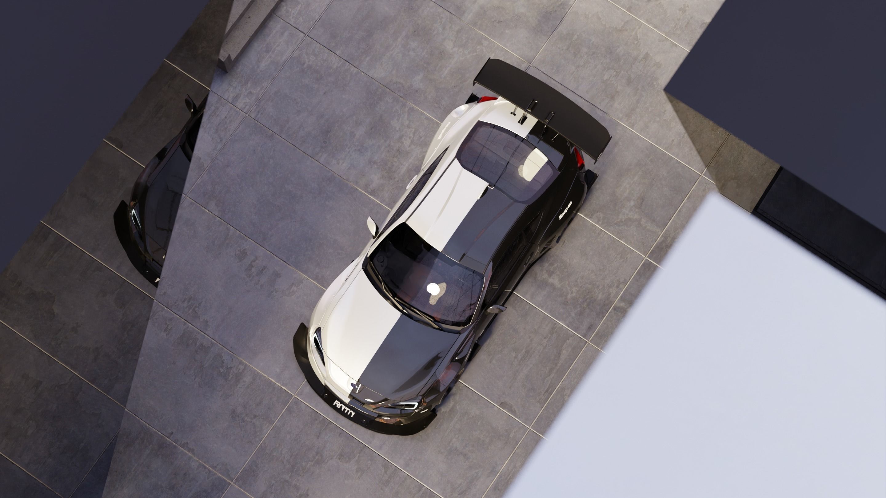 Car Render Scene 3D Blender File Textured 3D model | CGTrader