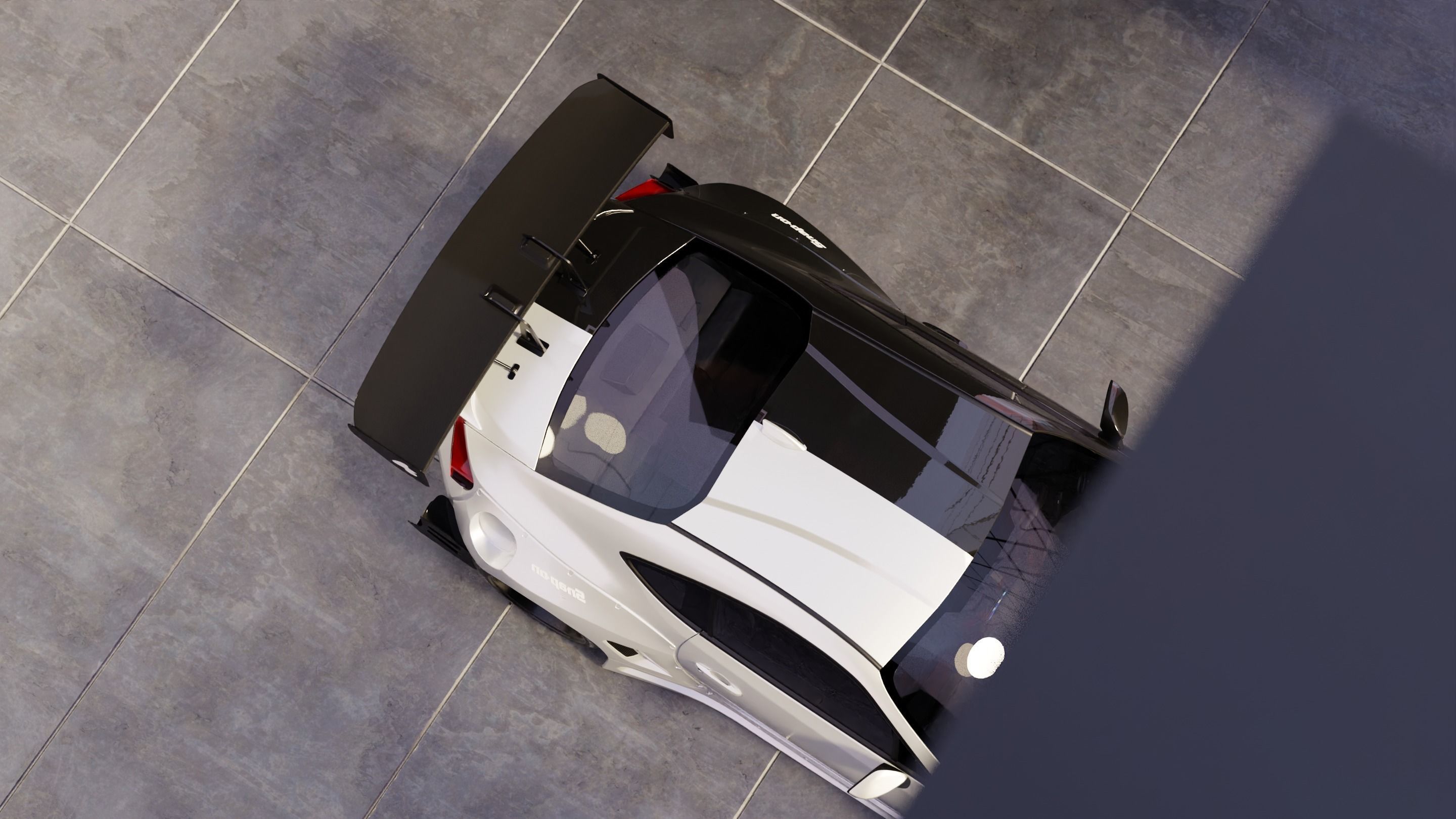 Car Render Scene 3D Blender File Textured 3D model | CGTrader