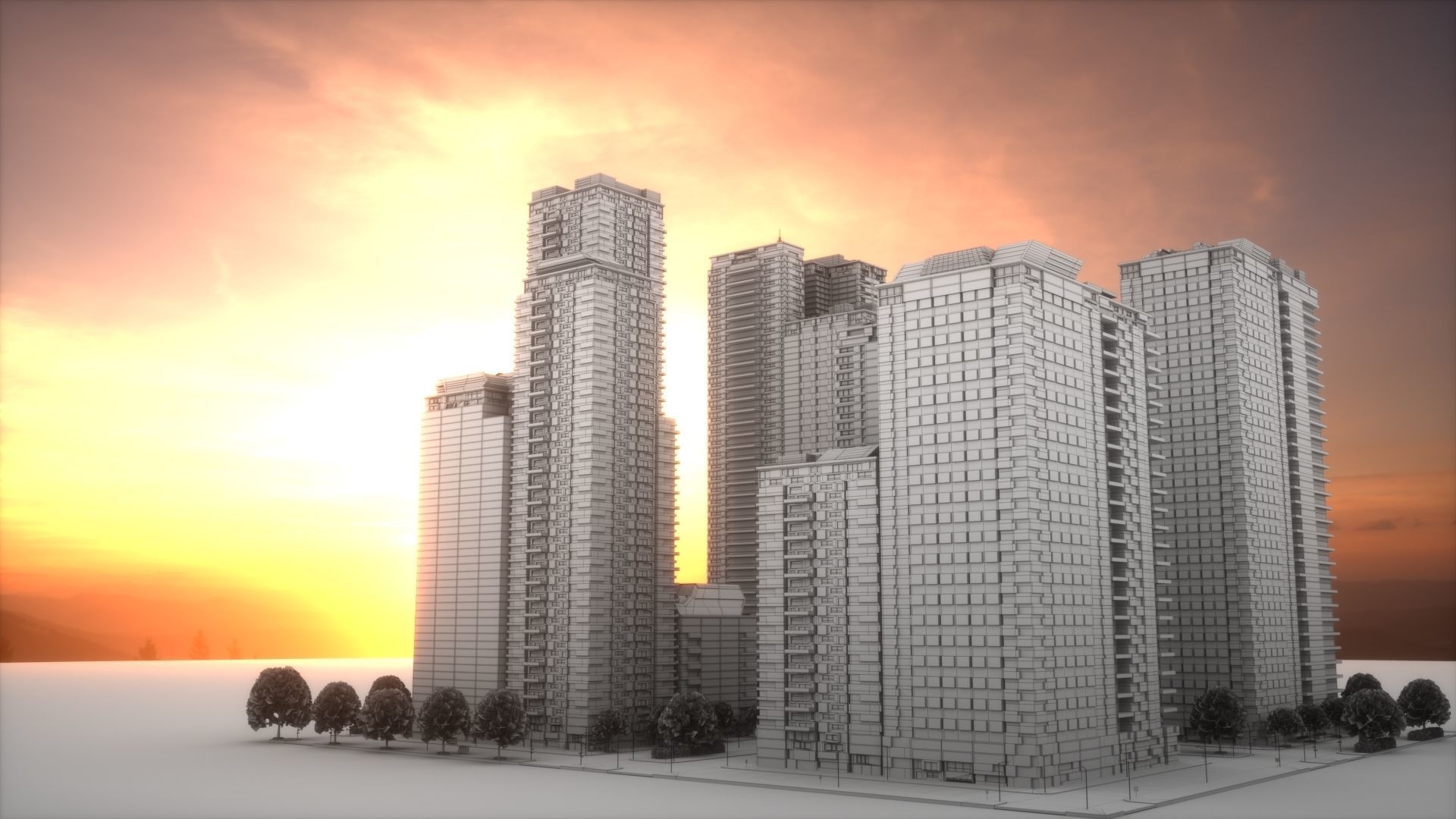 City Block Type B11 3D model | CGTrader