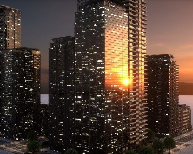 City Block Type B09 3D model | CGTrader