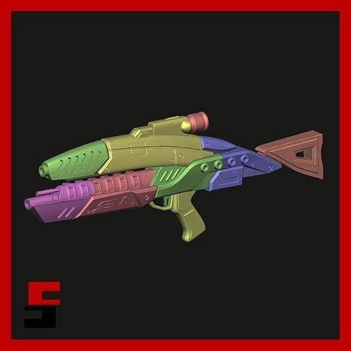 Mass Effect M-8 Avenger Gun Prop Replica 3D model 3D printable | CGTrader