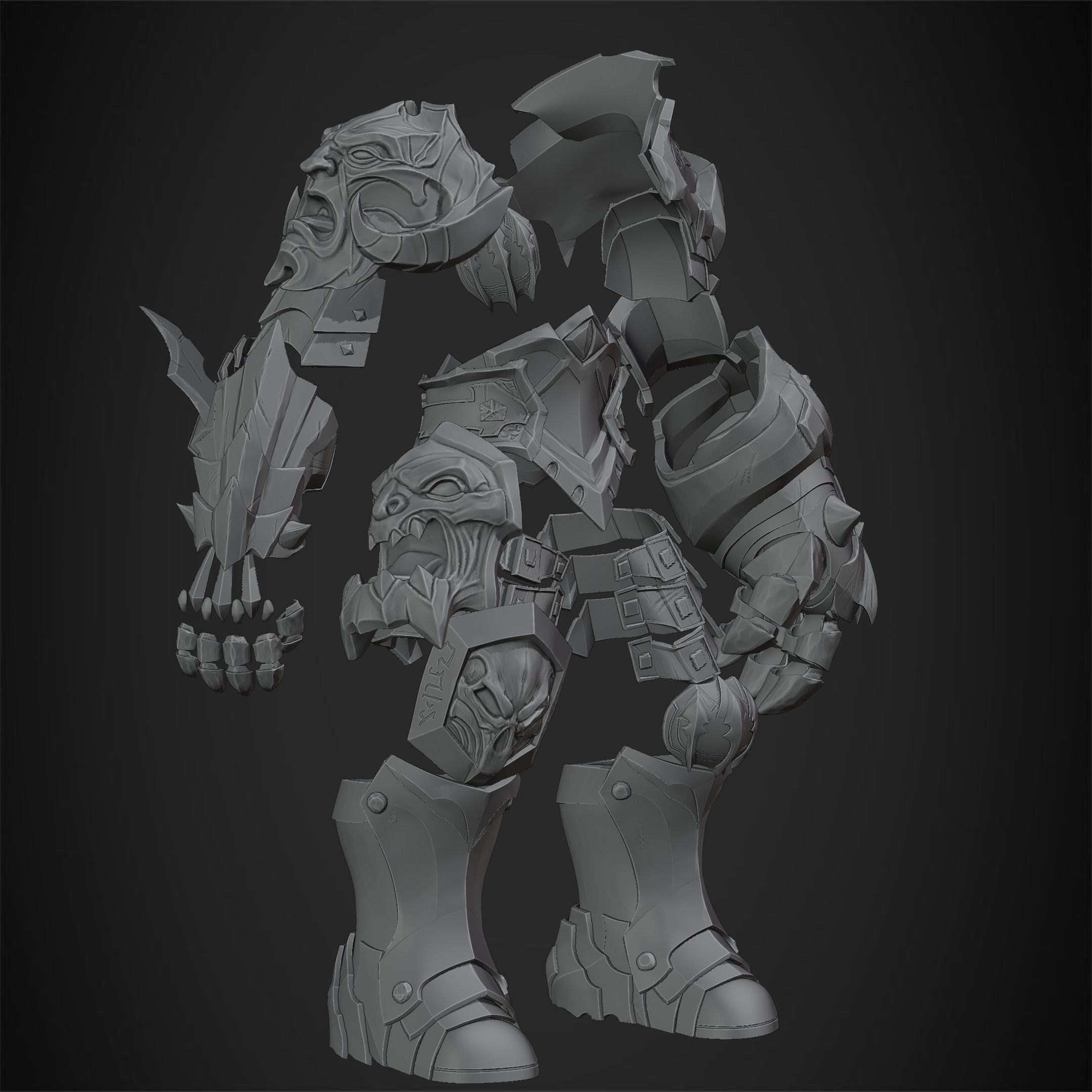Darksiders War Armor for Cosplay 3D model 3D printable | CGTrader