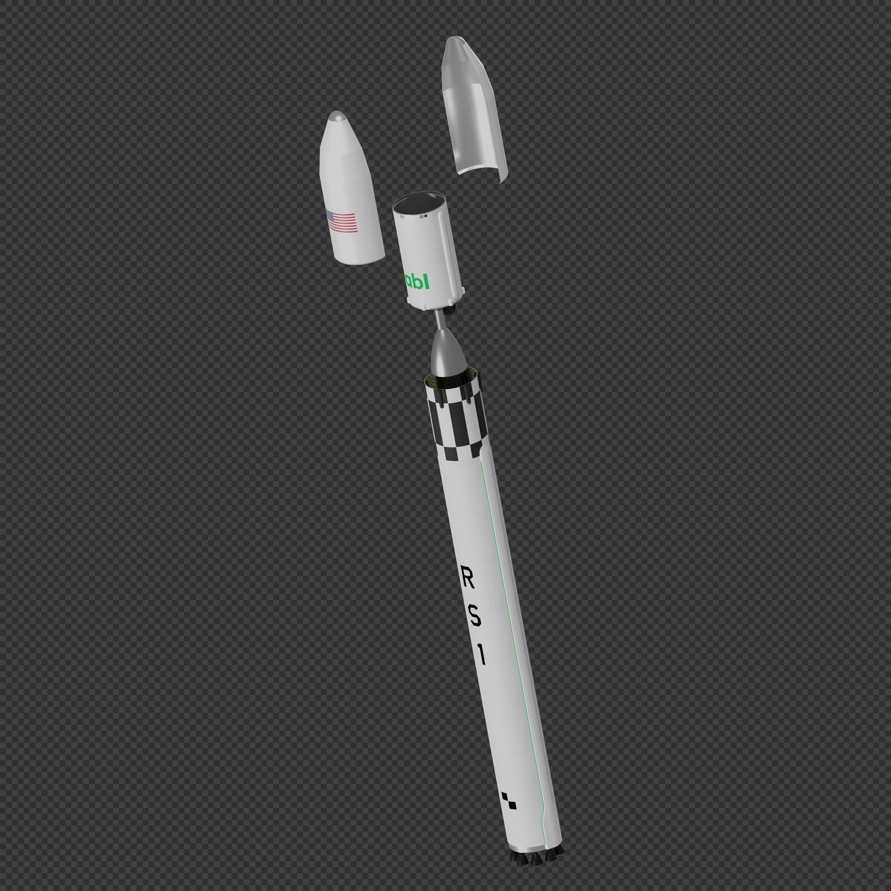 ABL Space Systems RS1 3D model | CGTrader