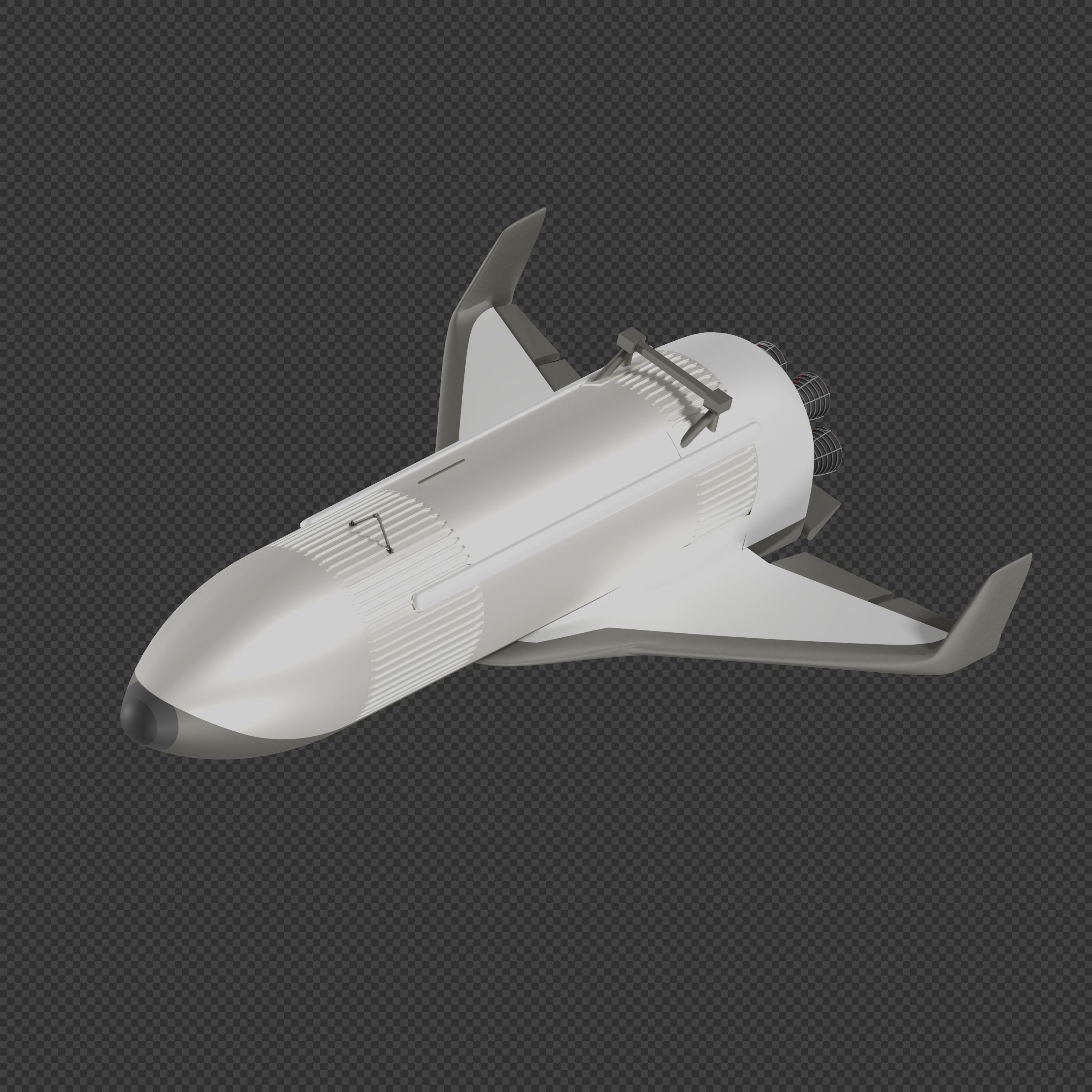 Shuttle-II Advanced Manned Launch System 3D model | CGTrader