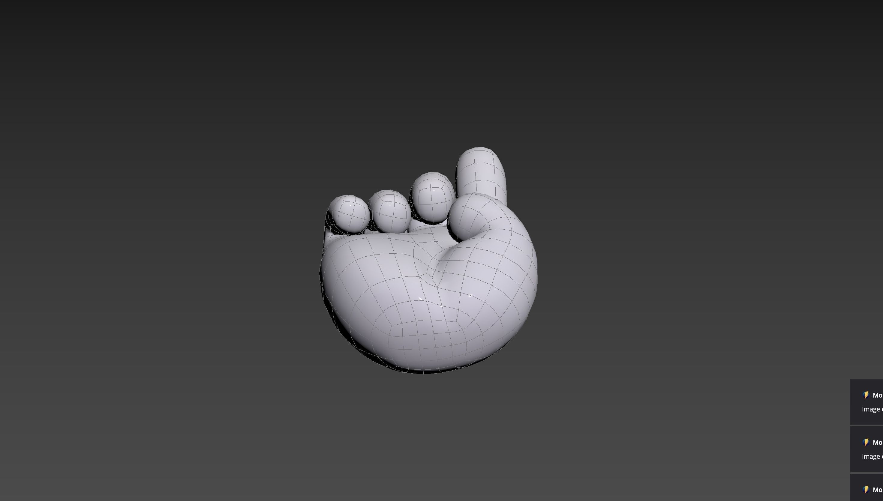 Cartoon Pointing Hand 3D model | CGTrader