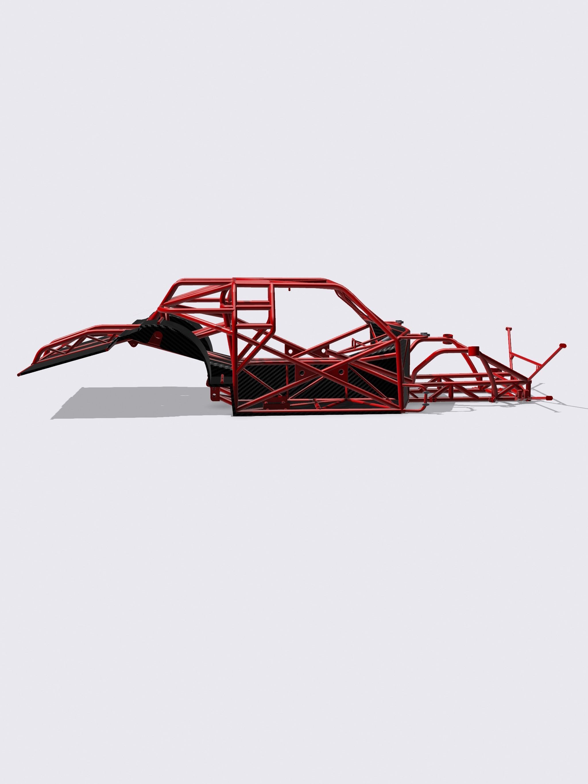VC Valiant Promod tubular chassis with floors tubs firewall 3D model 3D ...