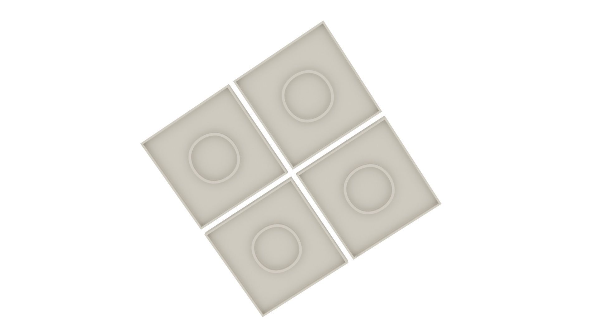 Compass Lego Tiles Set 3D model | CGTrader