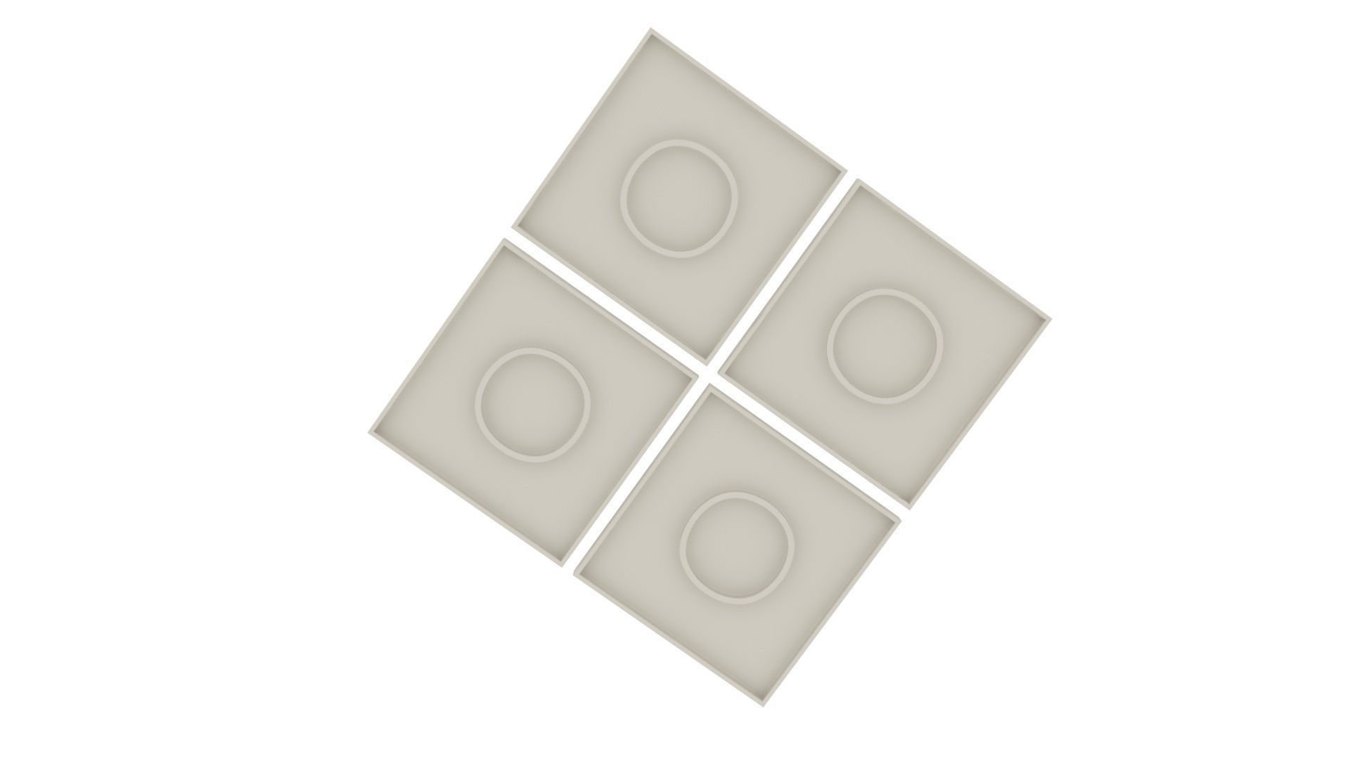 Compass Lego Tiles Set 3D model | CGTrader