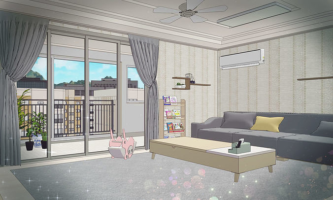 Future apartment interior 3D model | CGTrader