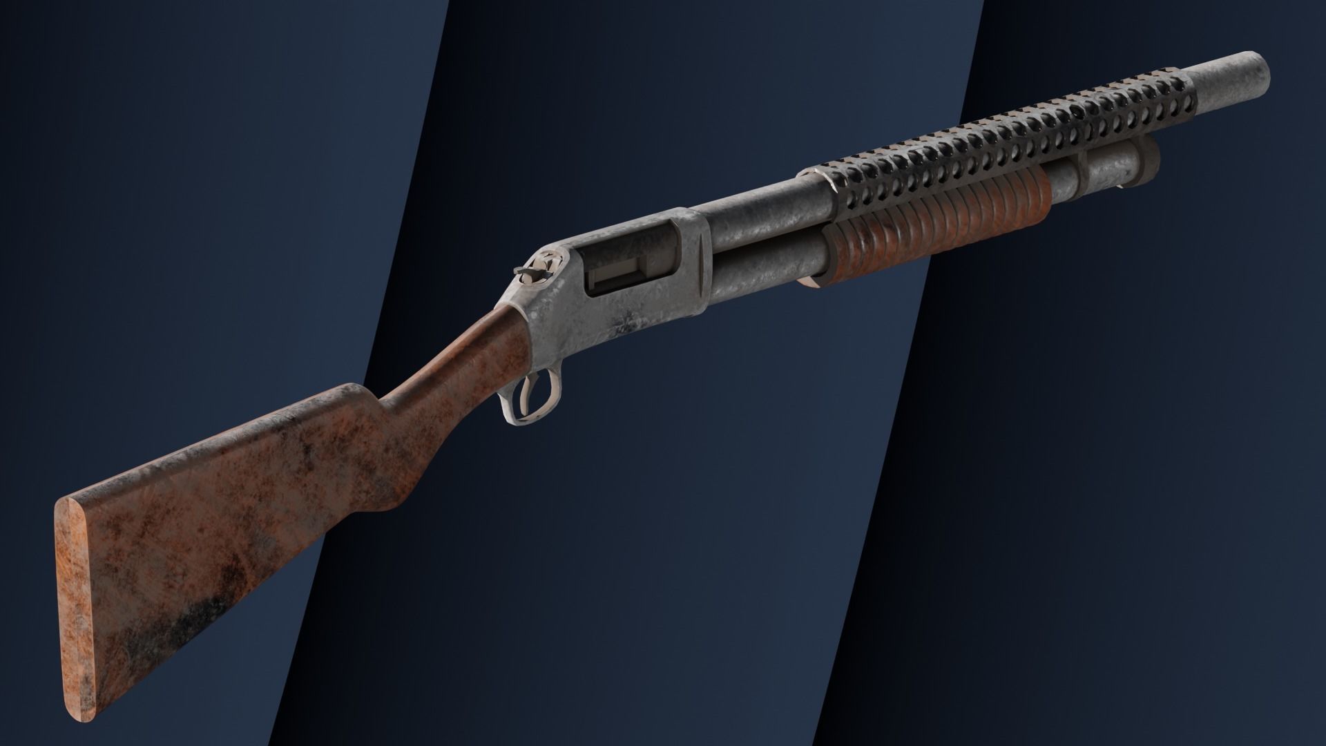 3D model LowPoly FPS Gun Weapon Pack Low-Poly 3D Model VR / AR / low ...