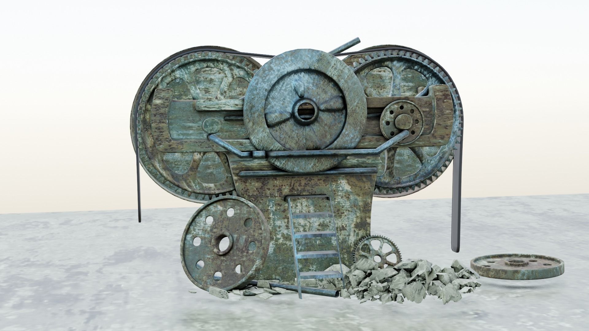 3D model OLD MACHINERY VR / AR / low-poly | CGTrader