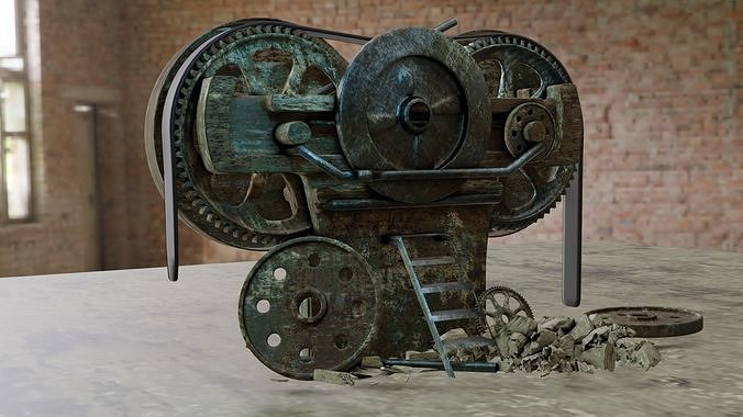 3D model OLD MACHINERY VR / AR / low-poly | CGTrader