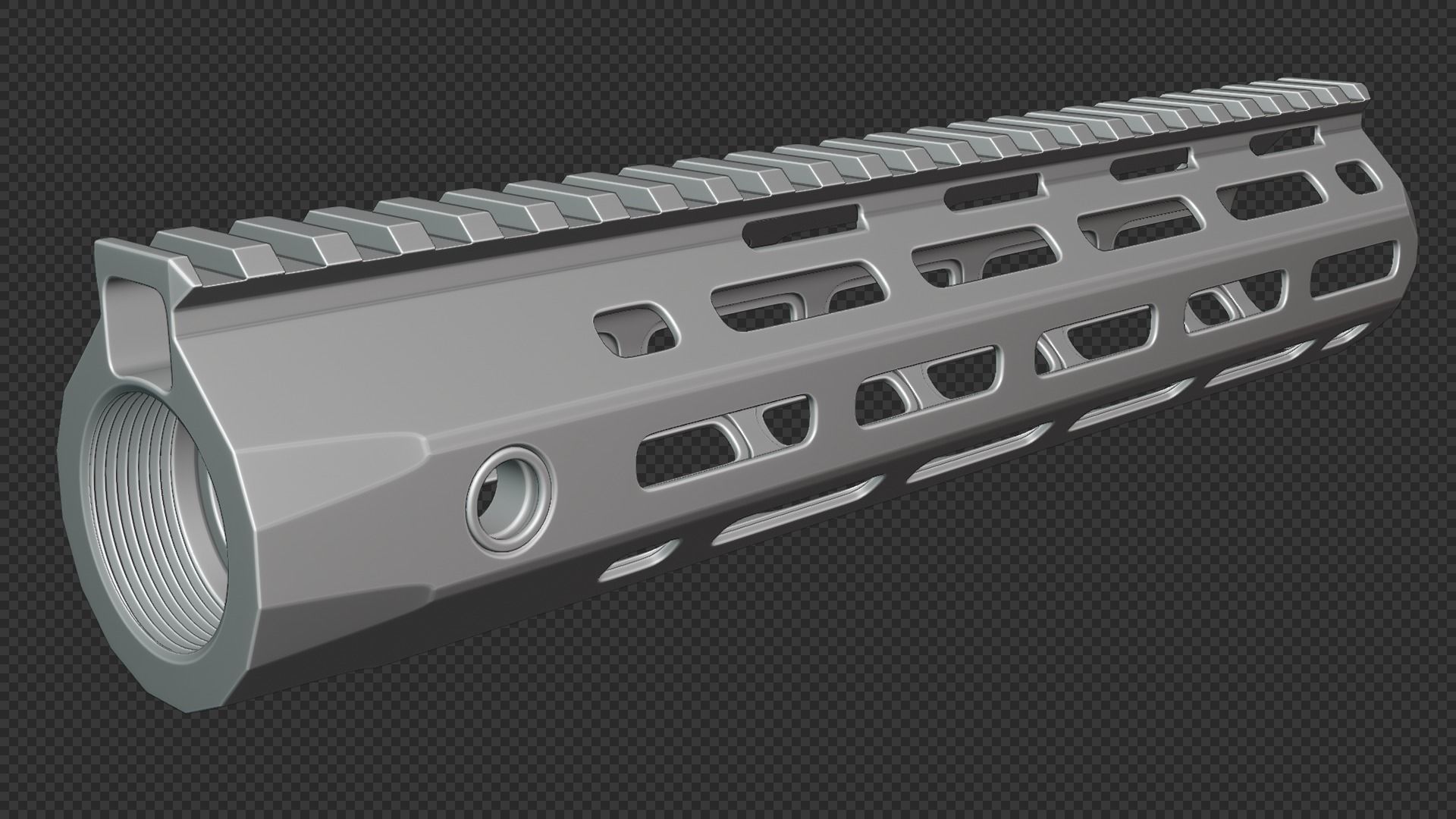 3D model AR-15 KAC URX4 10Inch M-LOK Handguard VR / AR / low-poly ...
