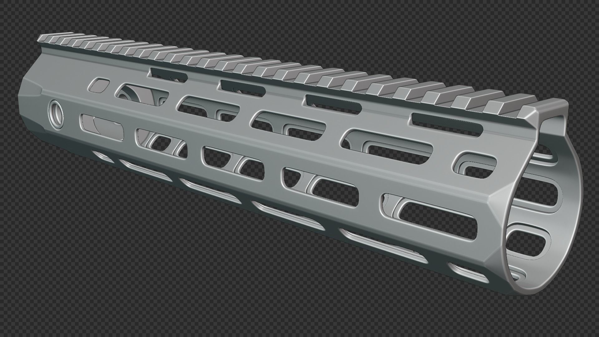 3D model AR-15 KAC URX4 10Inch M-LOK Handguard VR / AR / low-poly ...