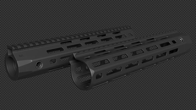 3D model AR-15 KAC URX4 1075Inch M-LOK Handguard VR / AR / low-poly ...