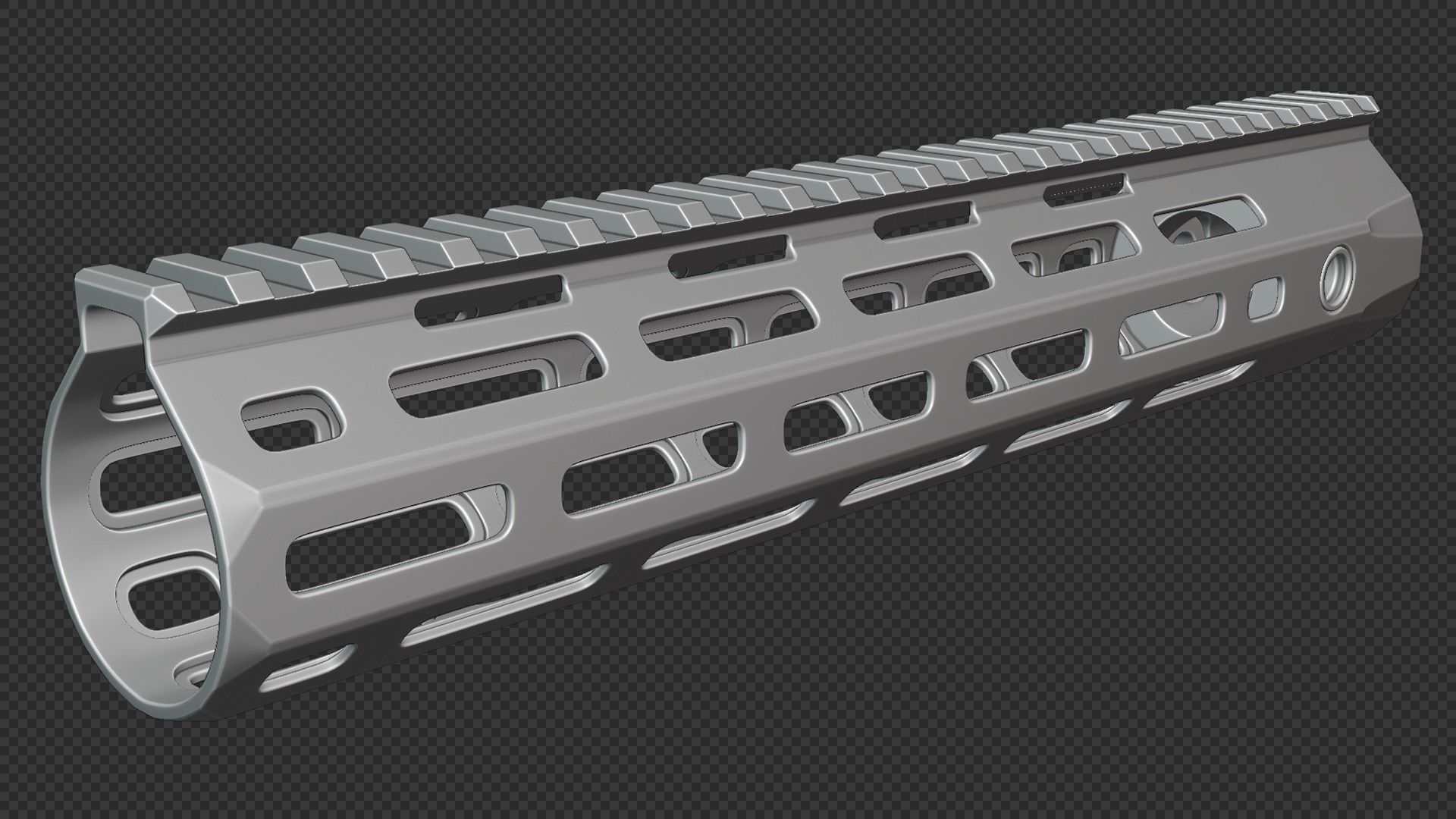 3D model AR-15 KAC URX4 1075Inch M-LOK Handguard VR / AR / low-poly ...