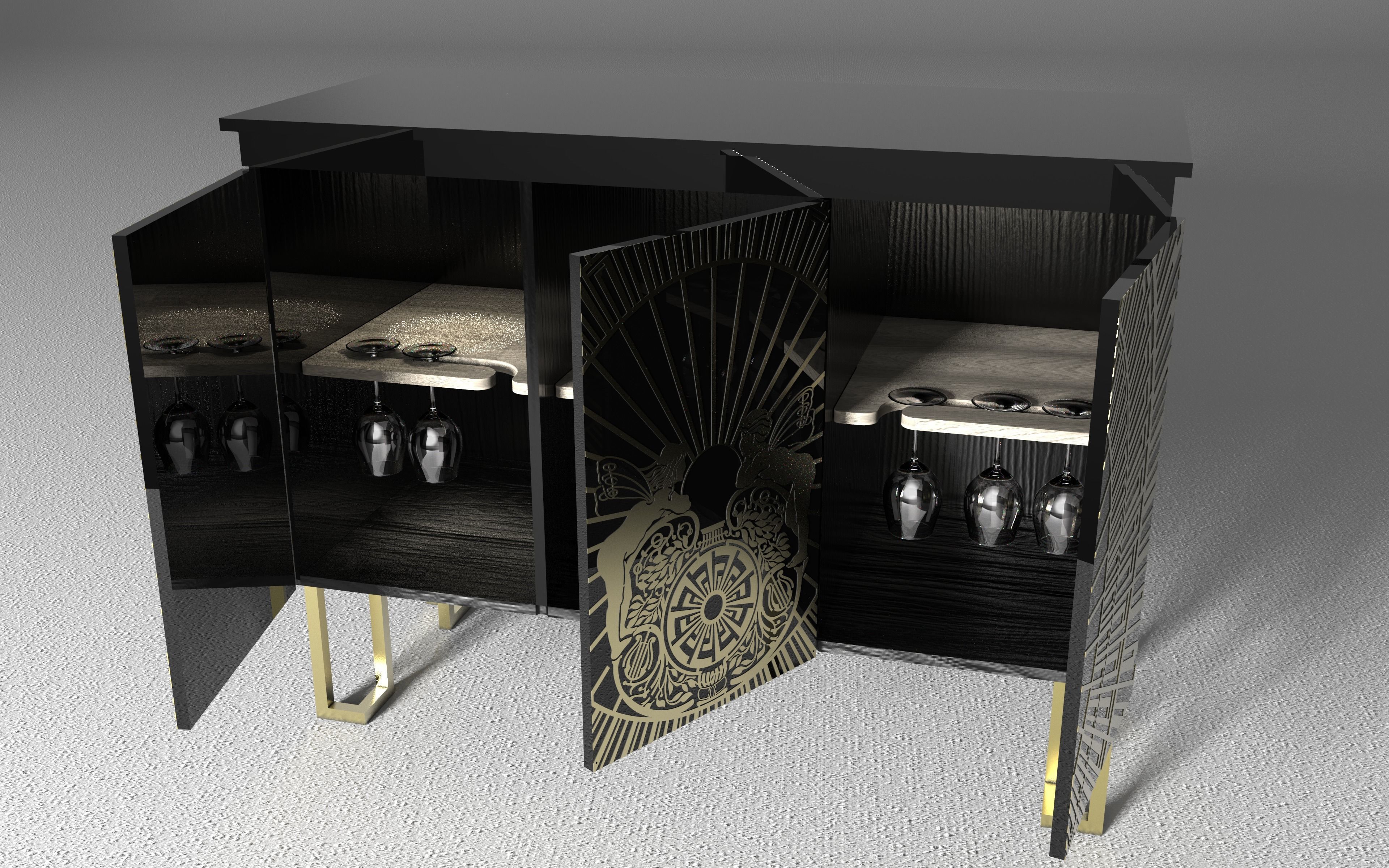 Console bar 3D model | CGTrader