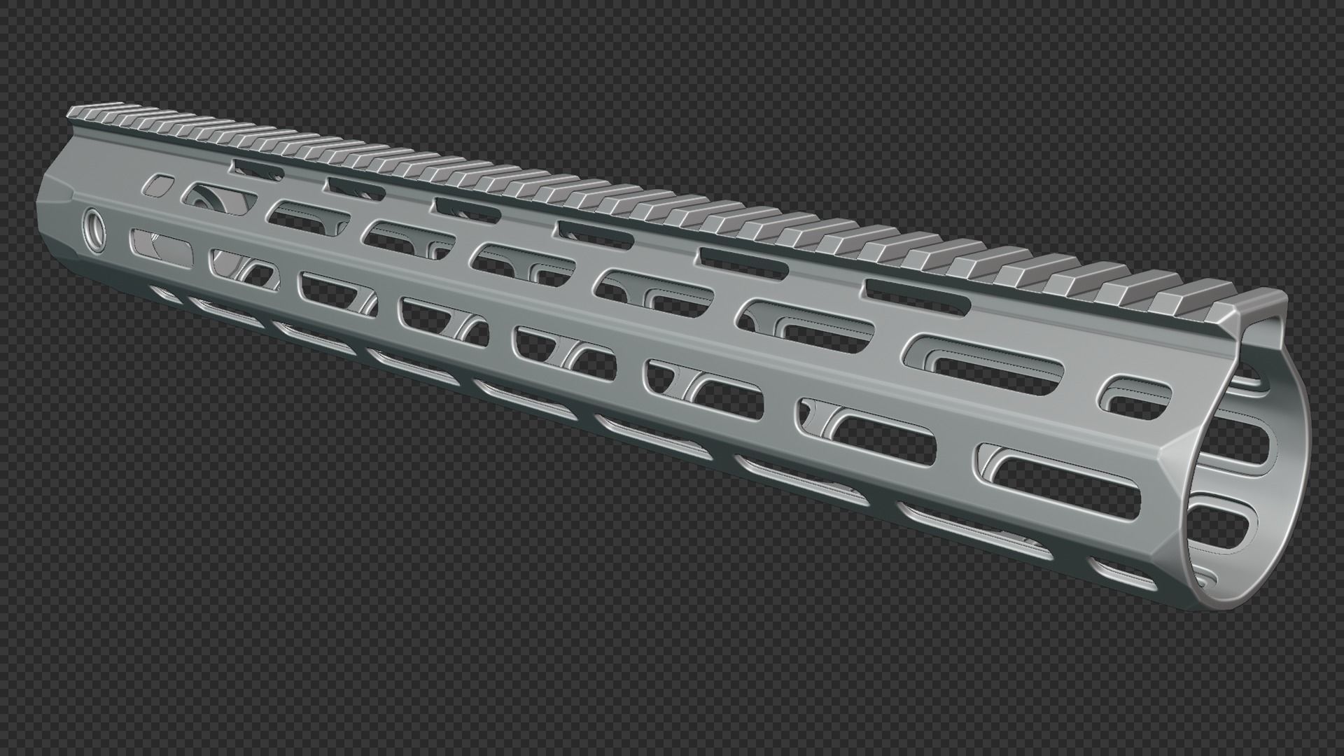 3D model AR-15 KAC URX4 145Inch M-LOK Handguard VR / AR / low-poly ...