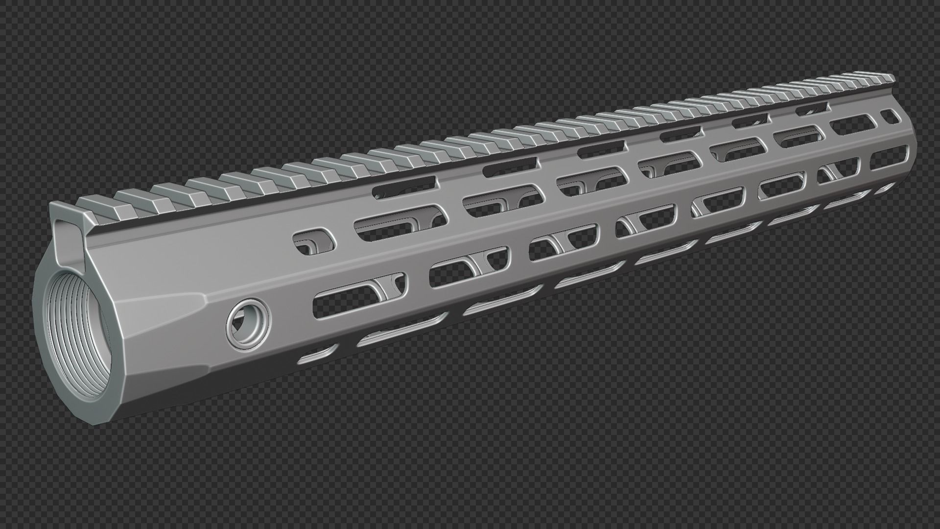 3D model AR-15 KAC URX4 145Inch M-LOK Handguard VR / AR / low-poly ...