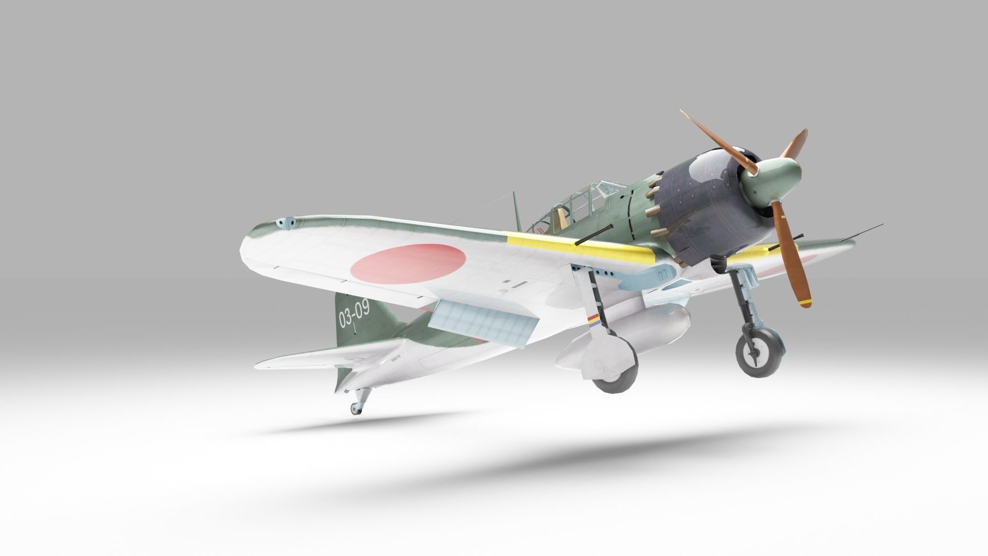 Mitsubishi A6M Zero 3D model | CGTrader