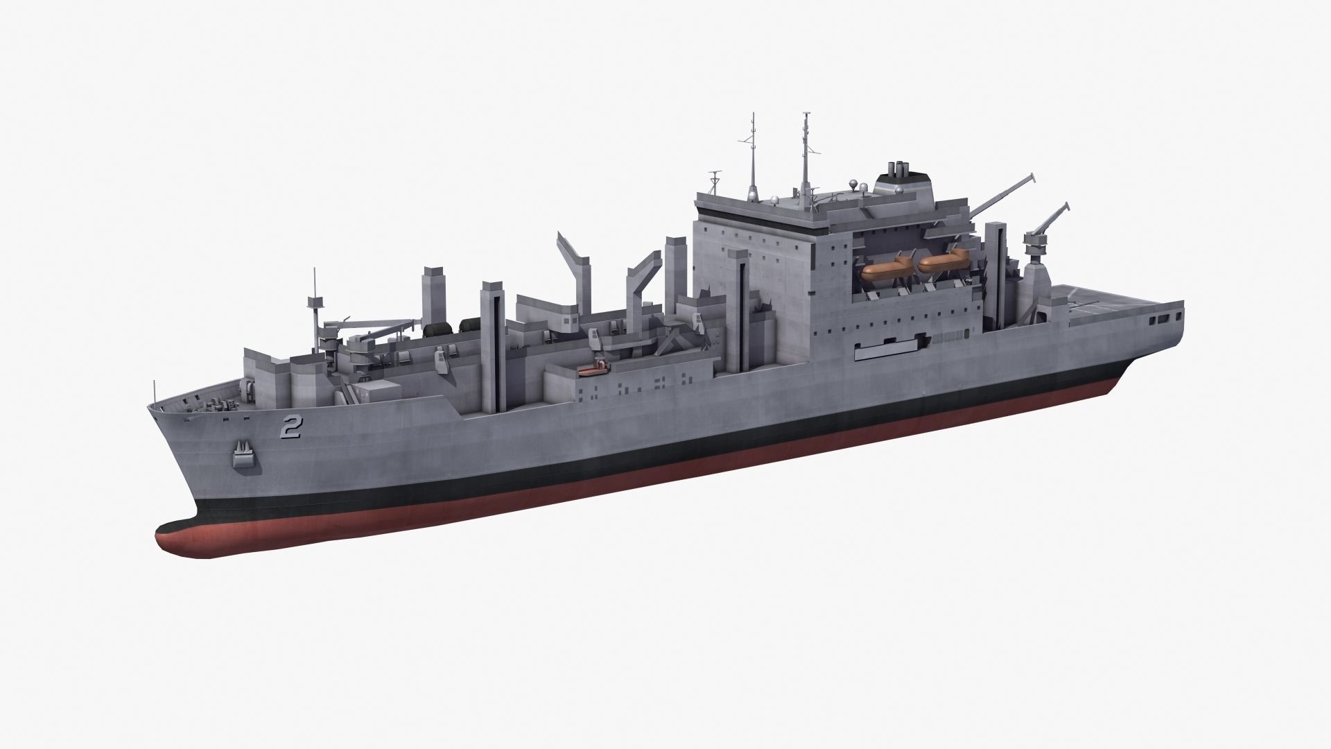 Lewis and Clark Class Replenishment Ship 3D model | CGTrader