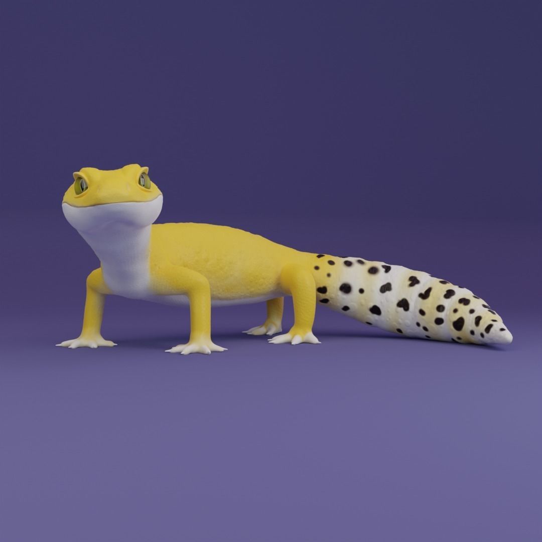 Leopard Gecko 3D model for printing figure 3D model 3D printable | CGTrader