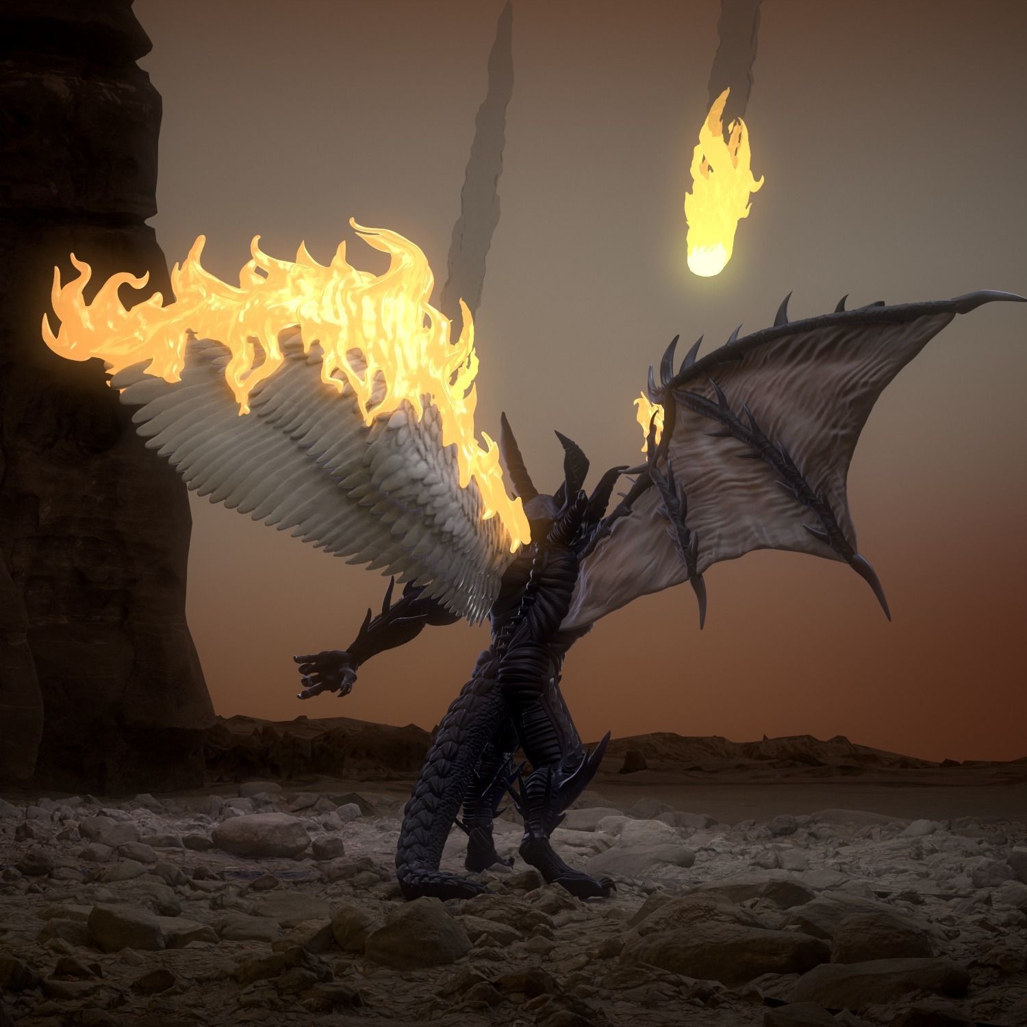 Disciples 2 Demon Uther model for 3d printing 3D model 3D printable ...