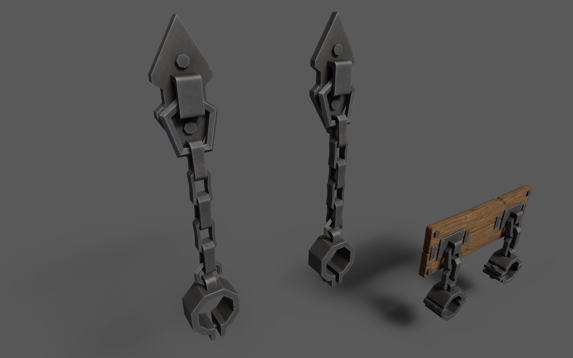 3D model Medieval Shackles VR / AR / low-poly | CGTrader