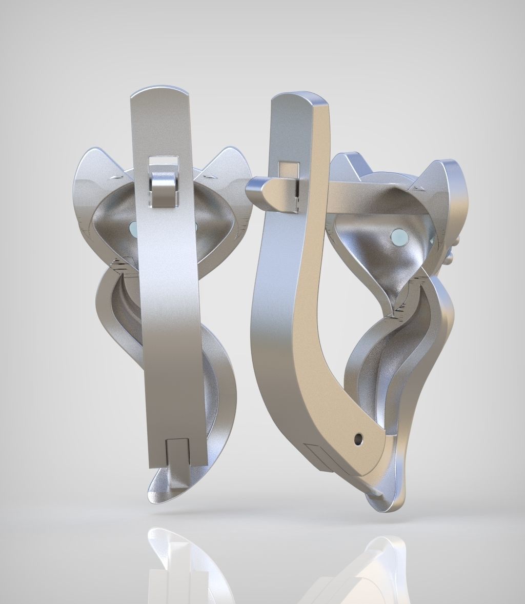 Foxy Earring model 0289 3D printable model12 3D model 3D printable | CGTrader