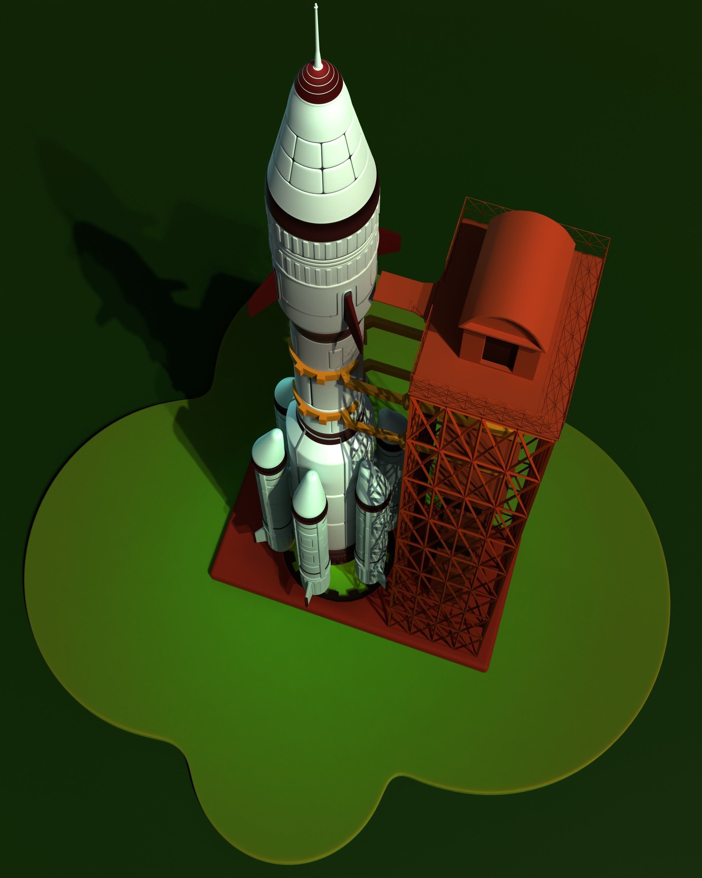 Rocket 3D model | CGTrader
