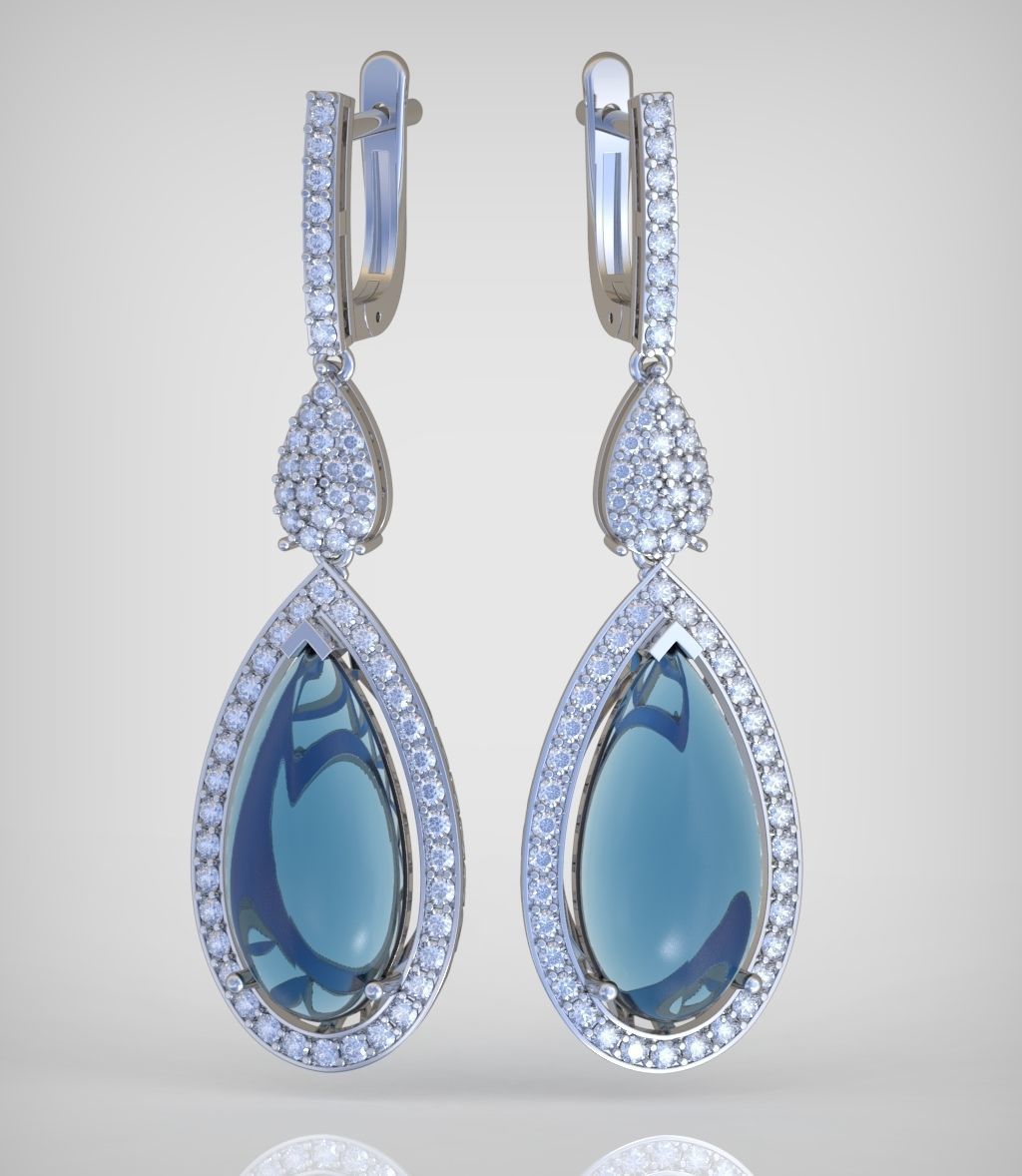 Earring model 0295 3D printable model 3D model 3D printable | CGTrader