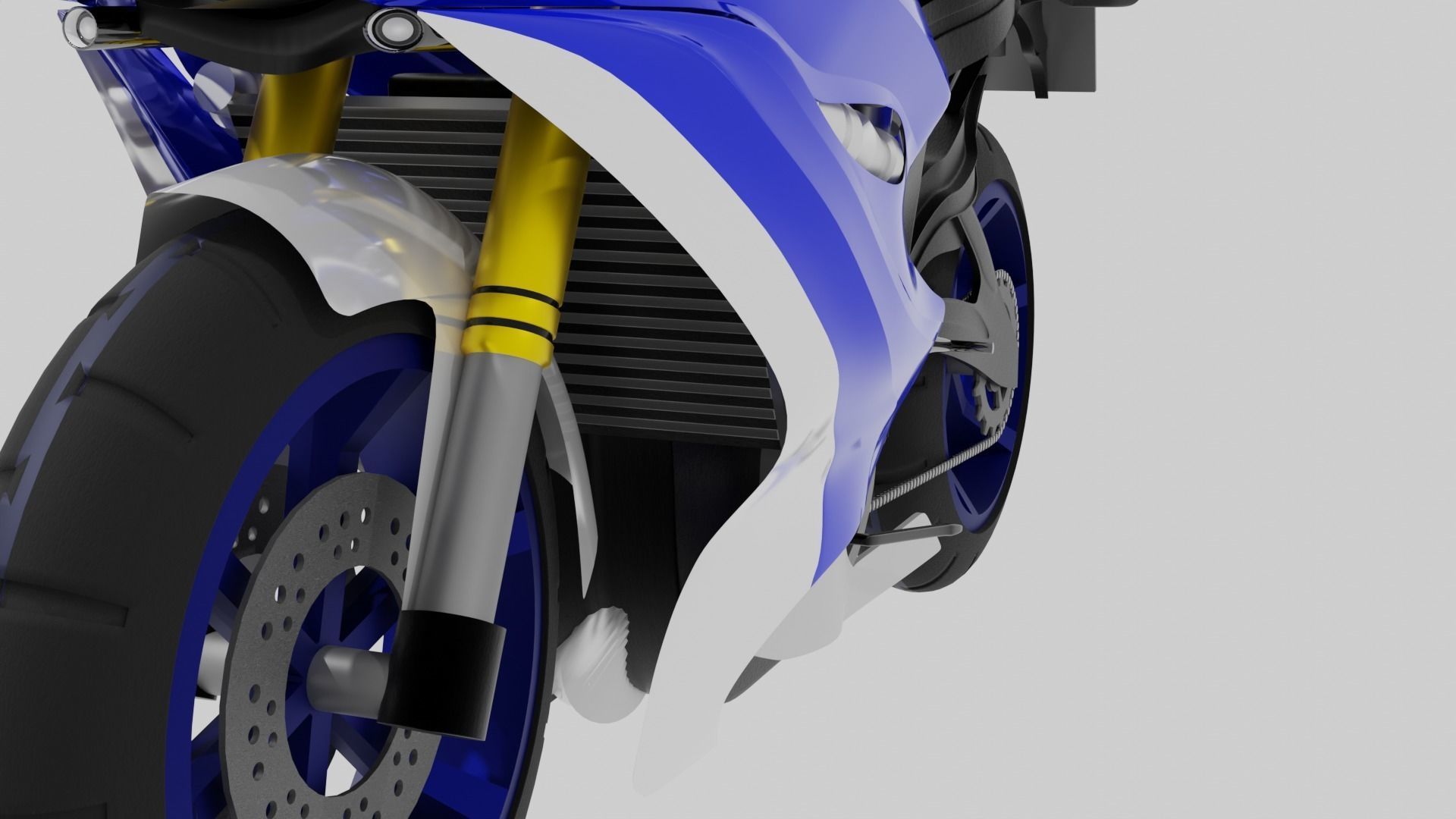 3D model Yamaha Yzf R6 - SuperSport Racing Motorcycle VR / AR / low ...