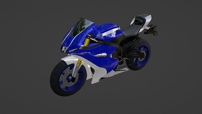 3D model Yamaha Yzf R7 R6 - SuperSport Racing Motorcycle VR / AR / low ...