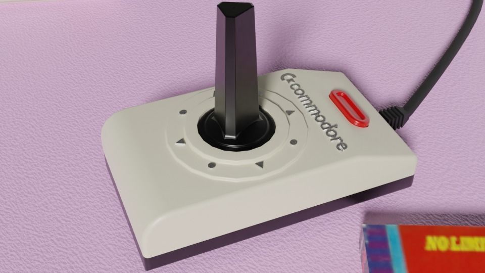 Commodore 64c all components scene 3D model | CGTrader