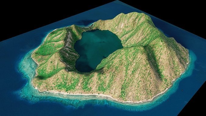 Satonda Island 3d Model Terrain 3D model | CGTrader