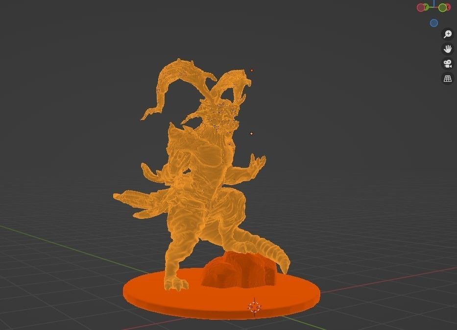 Ifrit Fire Demon from Final Fantasy 3D model 3D printable | CGTrader