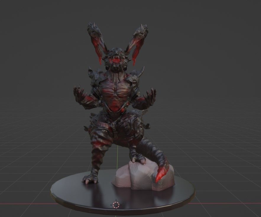 Ifrit Fire Demon from Final Fantasy 3D model 3D printable | CGTrader