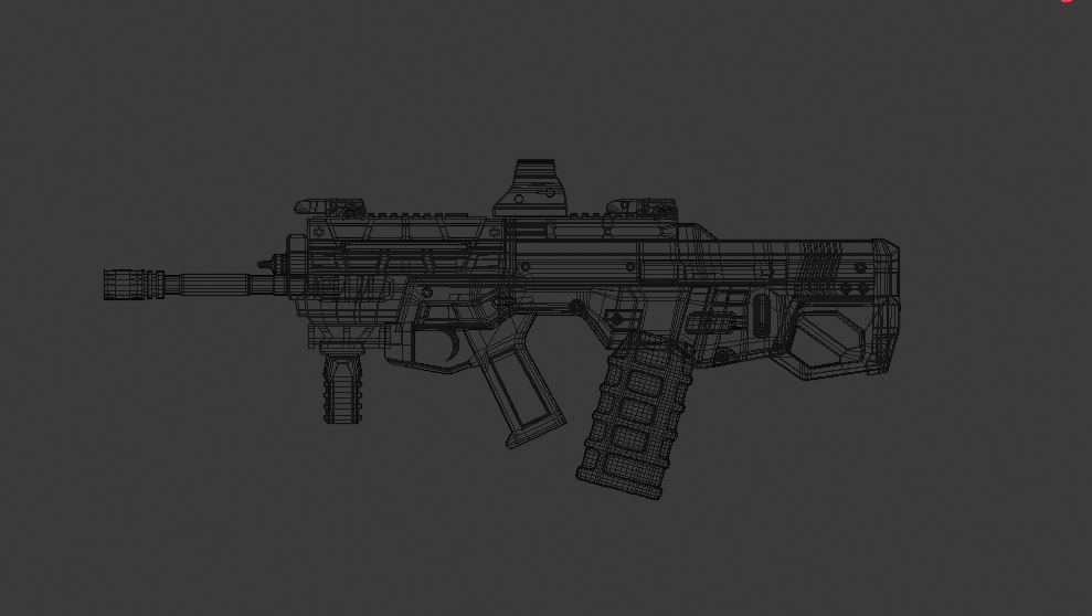 3D model Assault rifle VR / AR / low-poly | CGTrader