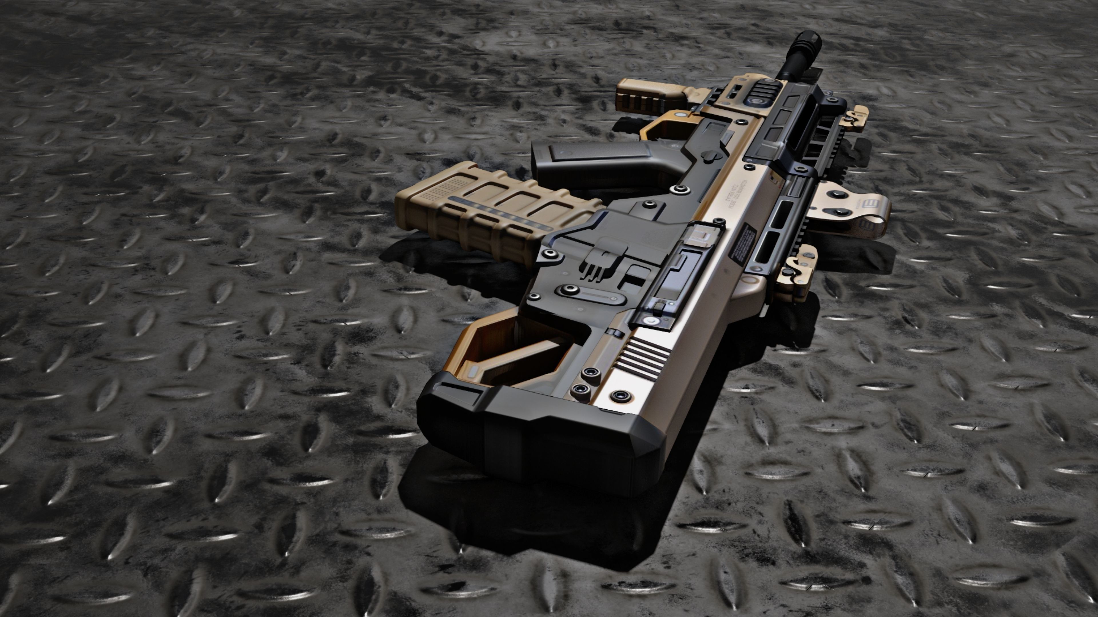 3D model Assault rifle VR / AR / low-poly | CGTrader
