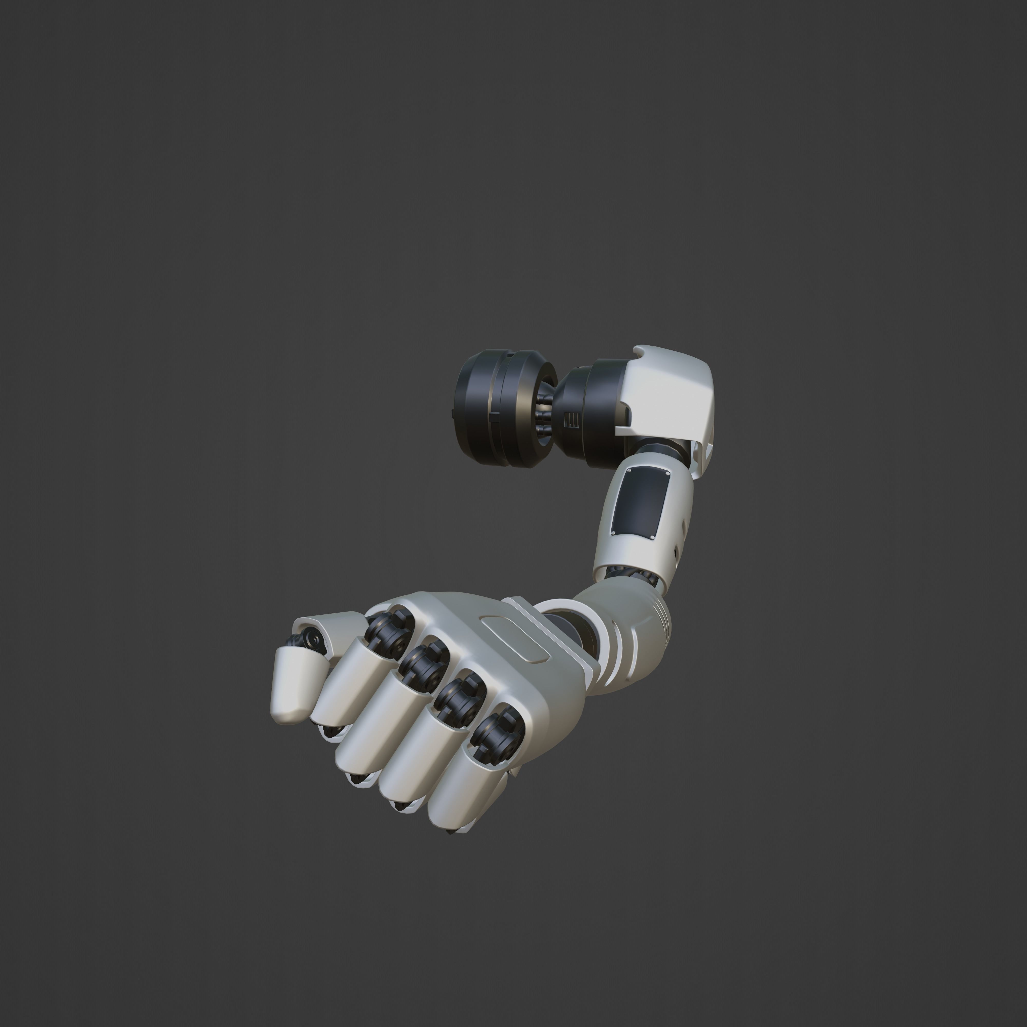 Robotic hand 3D model | CGTrader