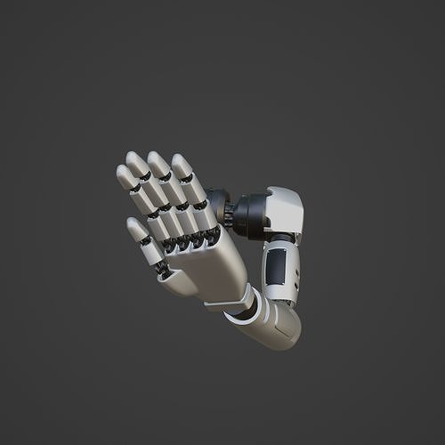 Robotic hand 3D model | CGTrader